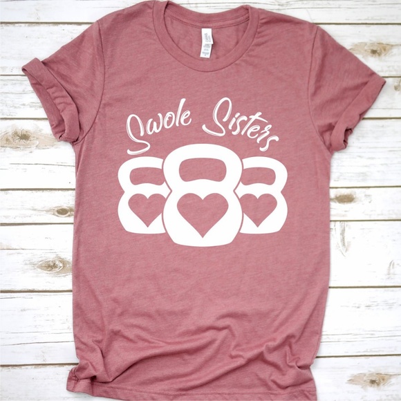Tops | Swole Sisters Crossfit Muscles Workout Fitness Gym | Poshmark